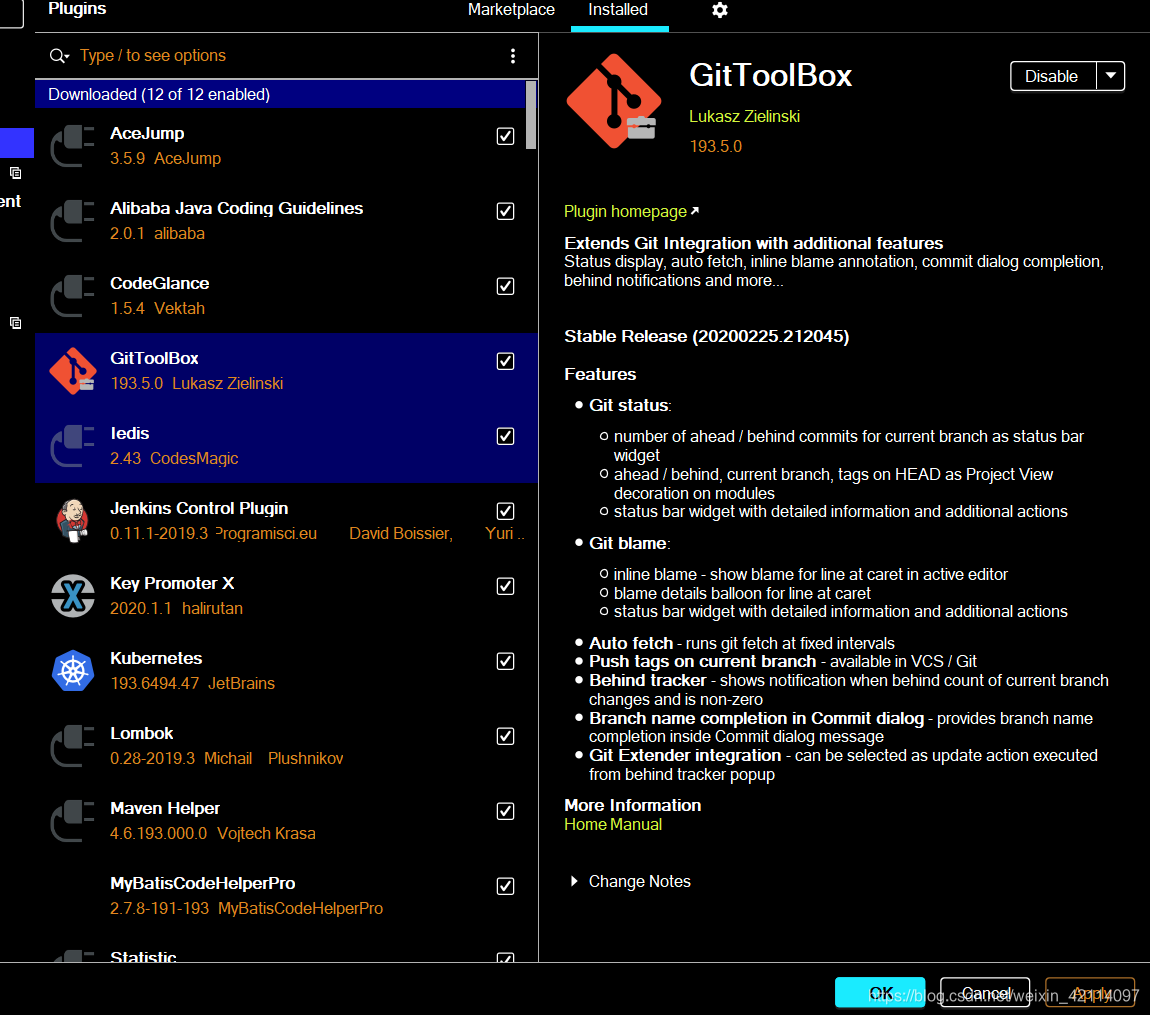 idea使用技巧二(常用的插件)_gittoolbox激活-CSDN博客