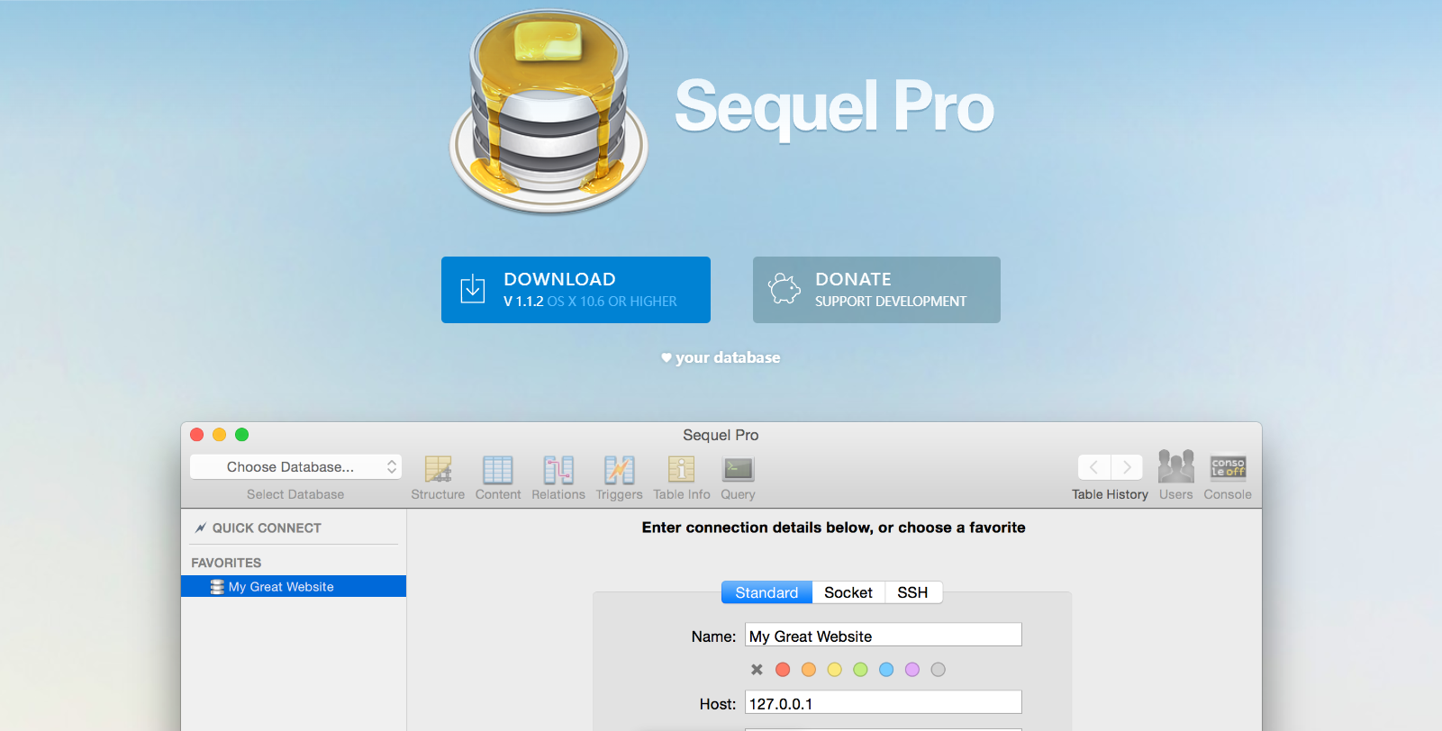 Mac端最好用的mysql管理工具!sequelpro开源免费sequel Pro Csdn博客
