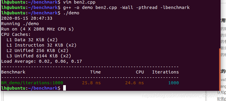Google benchmark（C++性能测试）hmh_1-CSDN博客