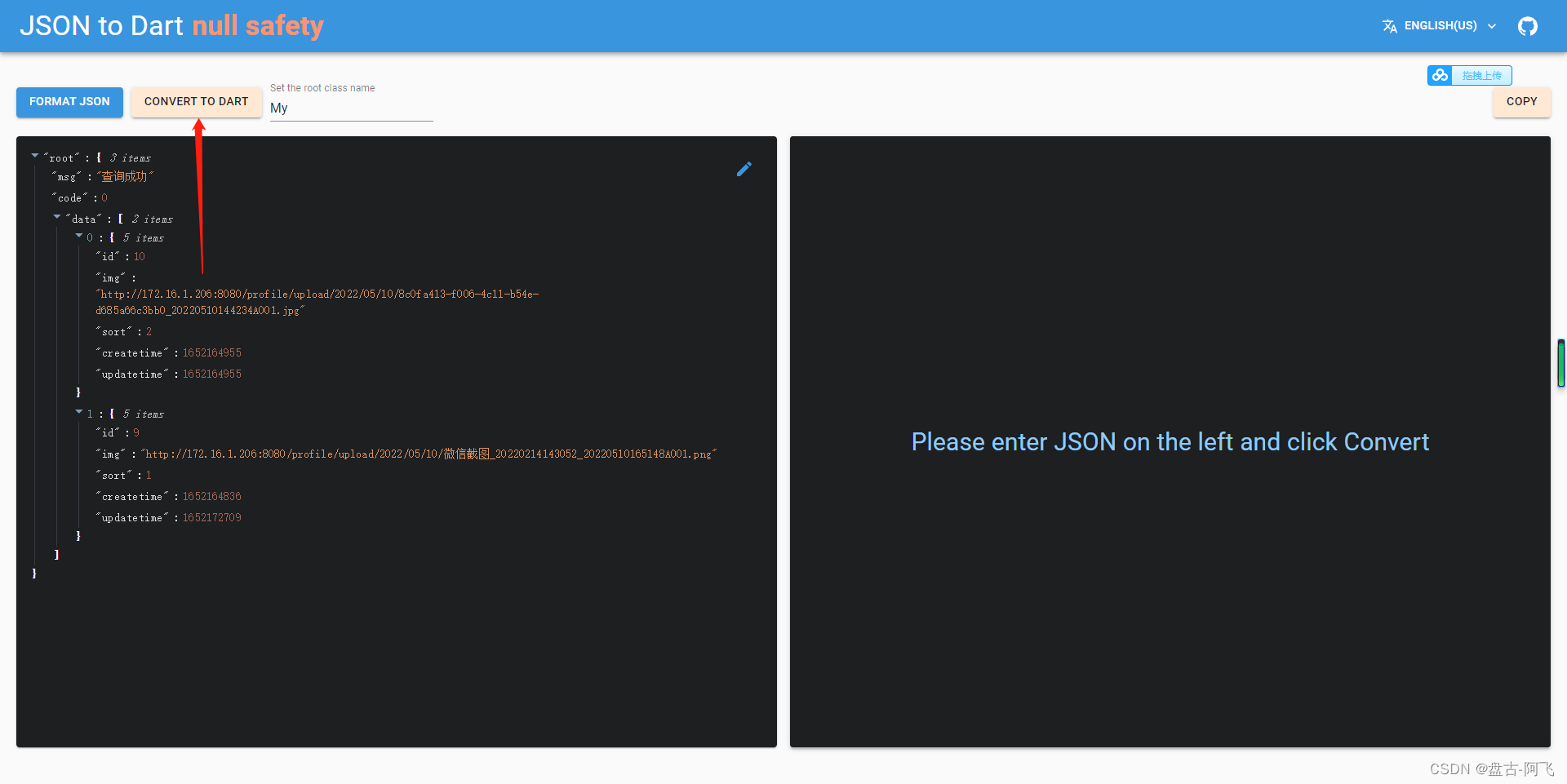 Dart Flutter 解析Json自动生成模型类_dart解析数据模型-CSDN博客