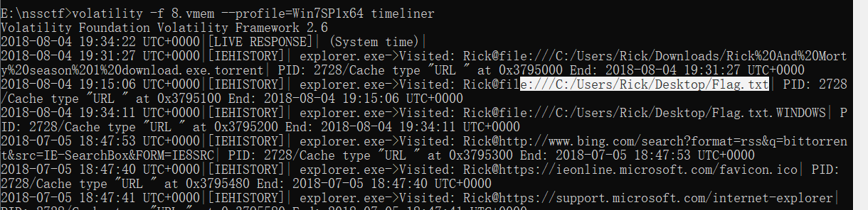 内存取证之NSSCTF-OtterCTF 2018（复现赛）_flag以nssctf{}形式提交-CSDN博客