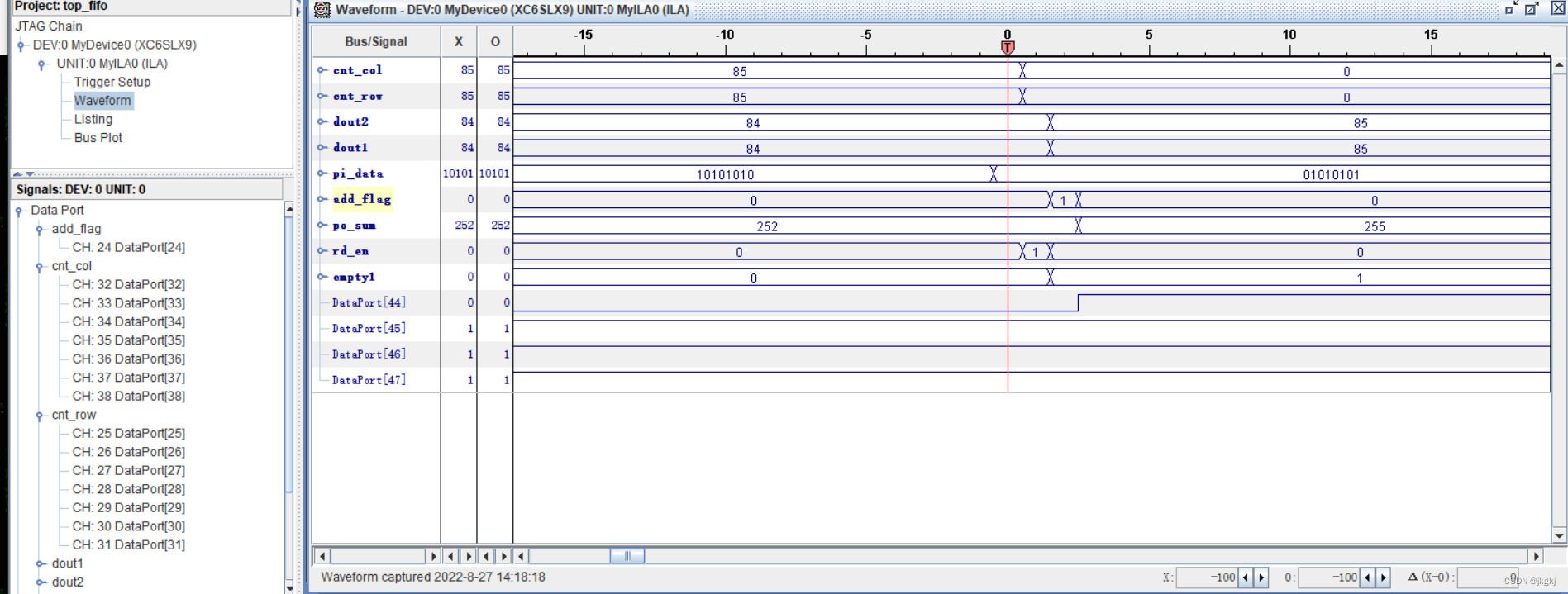 【FPGA学习】对FIFO的理解及双FIFO流水操作实验_fifo中的数据读取后还在吗-CSDN博客