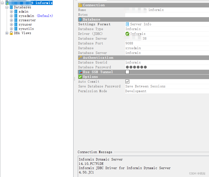Docker安装informix数据库并用可视化工具连接_informix客户端工具-CSDN博客