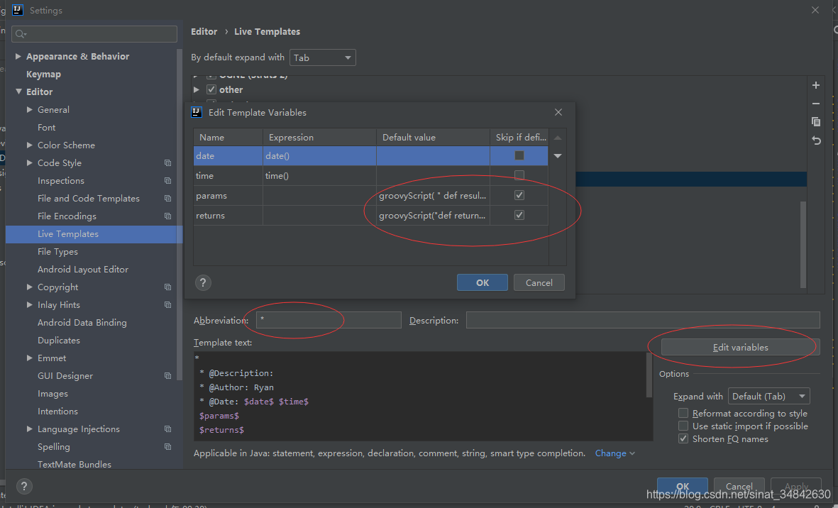 IDEA 方法注释，params表达式，return 表达式_idea注释模板的param和retuan表示式-CSDN博客