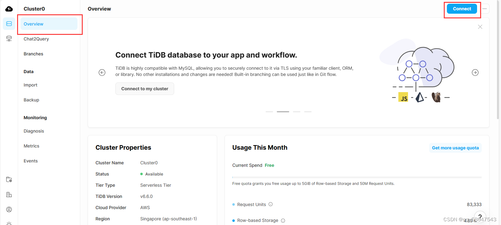 tidb Cloud 连接spring boot 项目_springboot tidb-CSDN博客