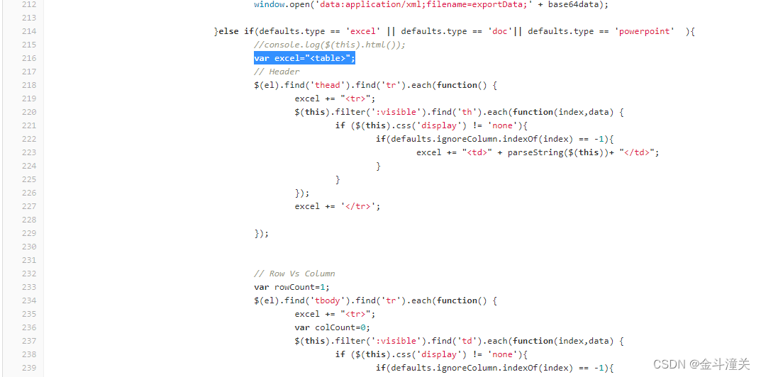 jquery把页面＜table＞里的内容导出为后缀名为.xlsx的excel_jquery 导出excel-CSDN博客