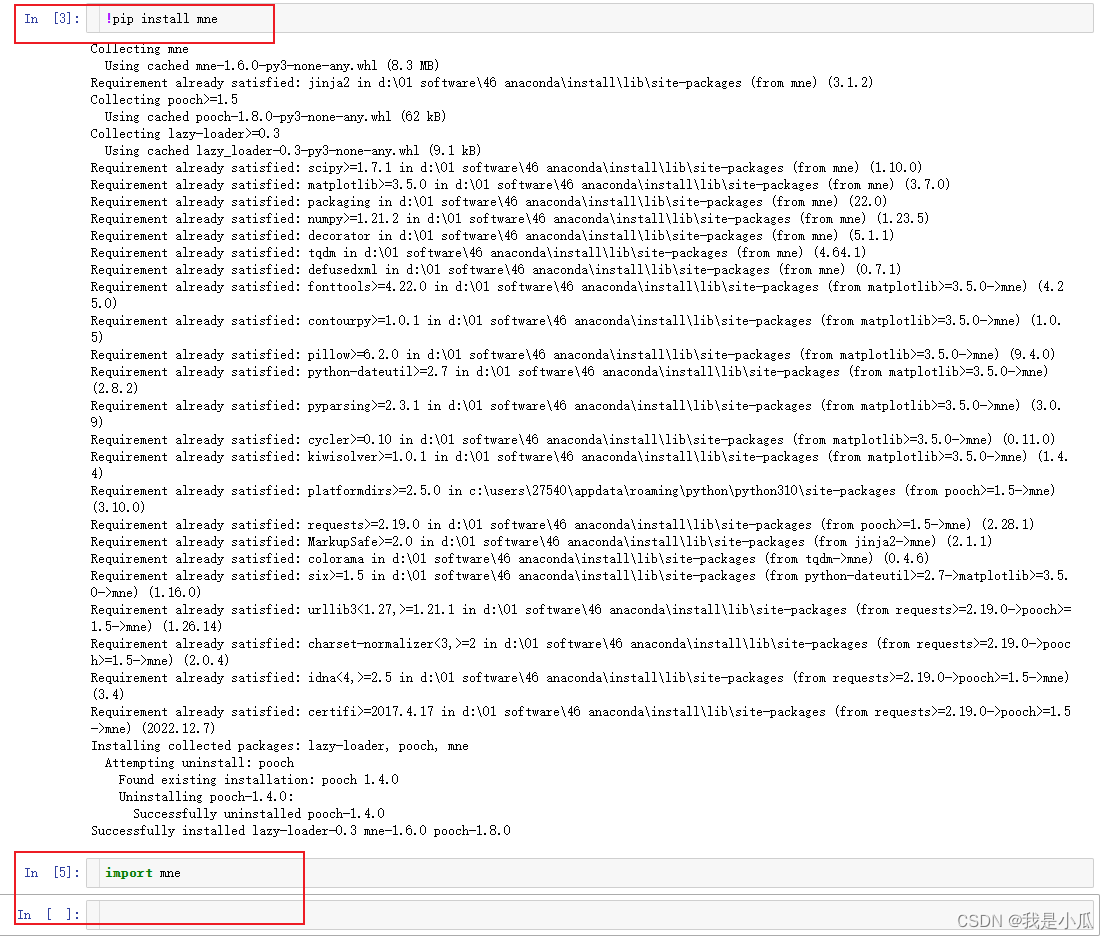 ModuleNotFoundError: No module named ‘mne‘_modulenotfounderror: no module named 'mne-CSDN博客