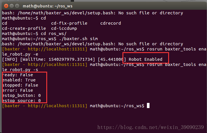 ROS环境下Baxter机器人控制记录_pushimage import baxter-CSDN博客