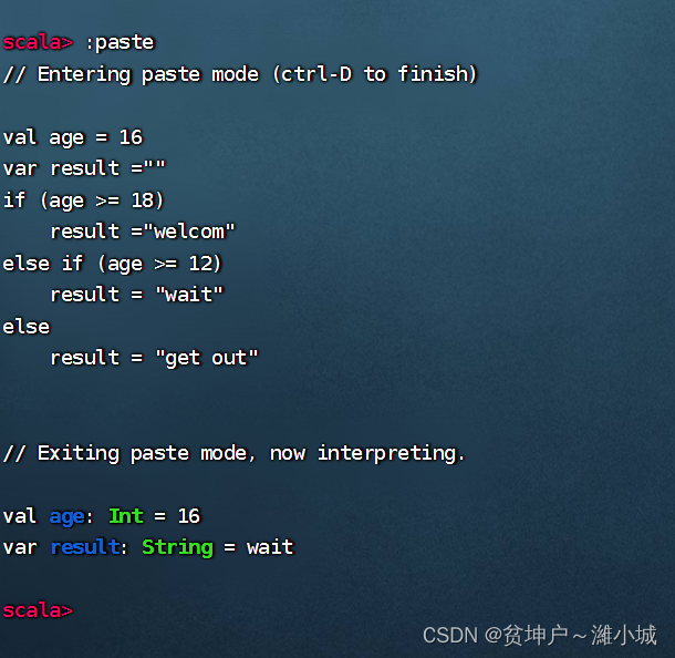 大数据处理学习笔记1.5 掌握Scala内建控制结构_scala中def定义外部不能访问的变量-CSDN博客