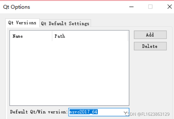 [qt][原创]qttools中配置有多余Default Qt/Win version残留清除办法_qtoptions the given name has already been ...