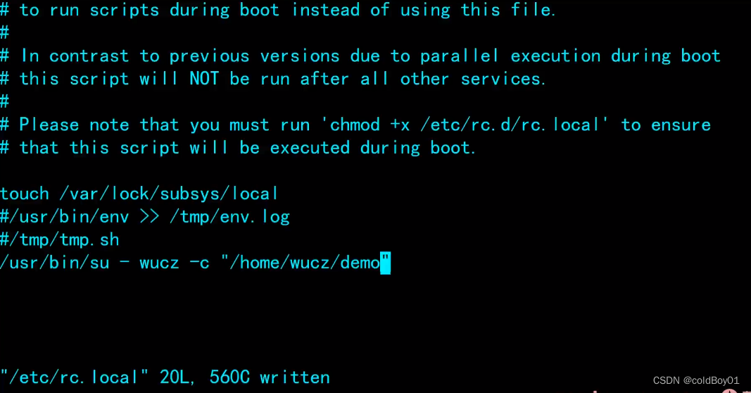 CentOS7中配置rc.local实现开机启动与环境变量管理-CSDN博客