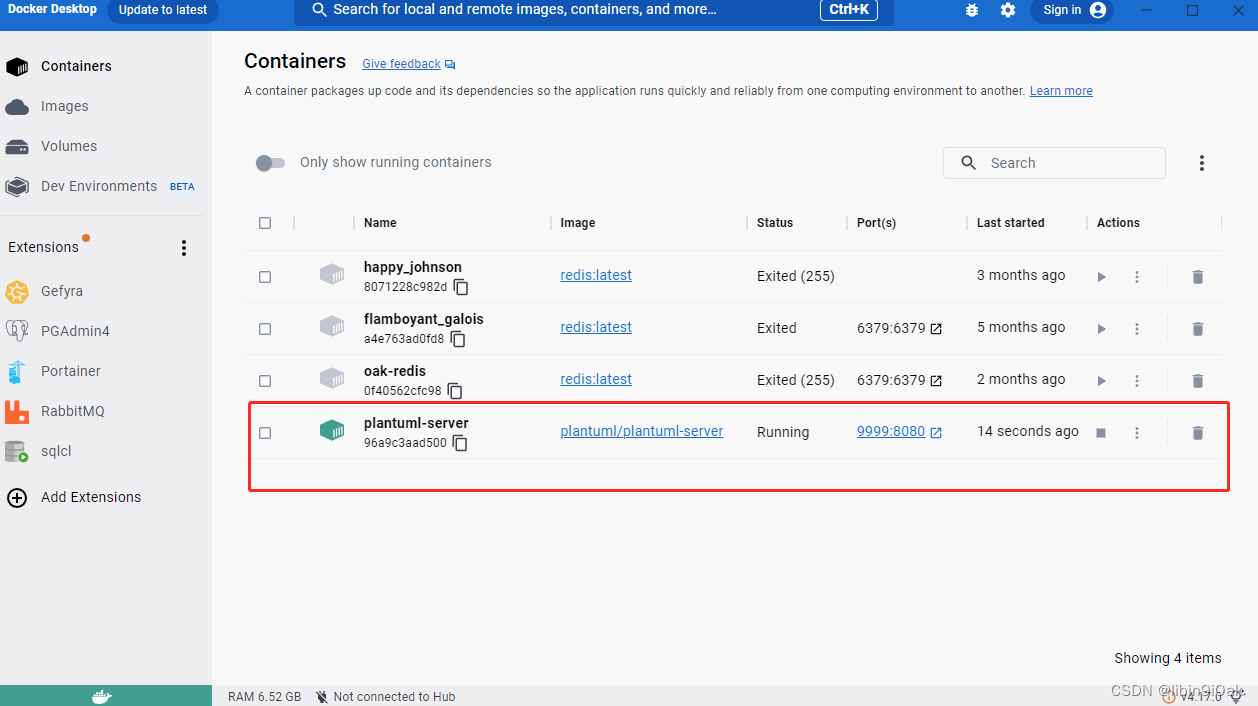 在本地Windows 11 系统的桌面版Docker上搭建PlantUML_plantuml windows-CSDN博客