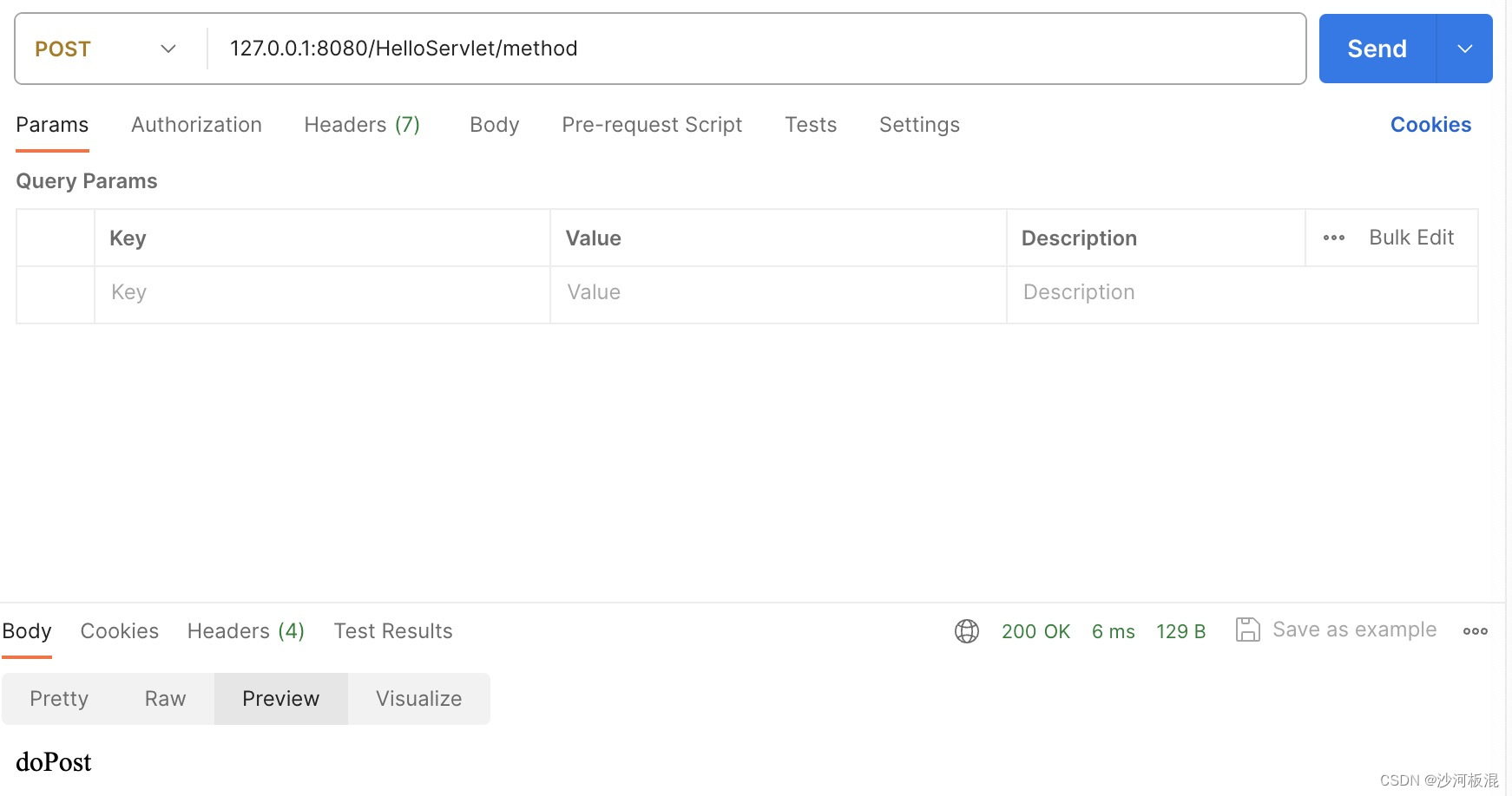 【Java】HttpServlet类简单方法和请求显示_java servlet 获取请求完整内容-CSDN博客