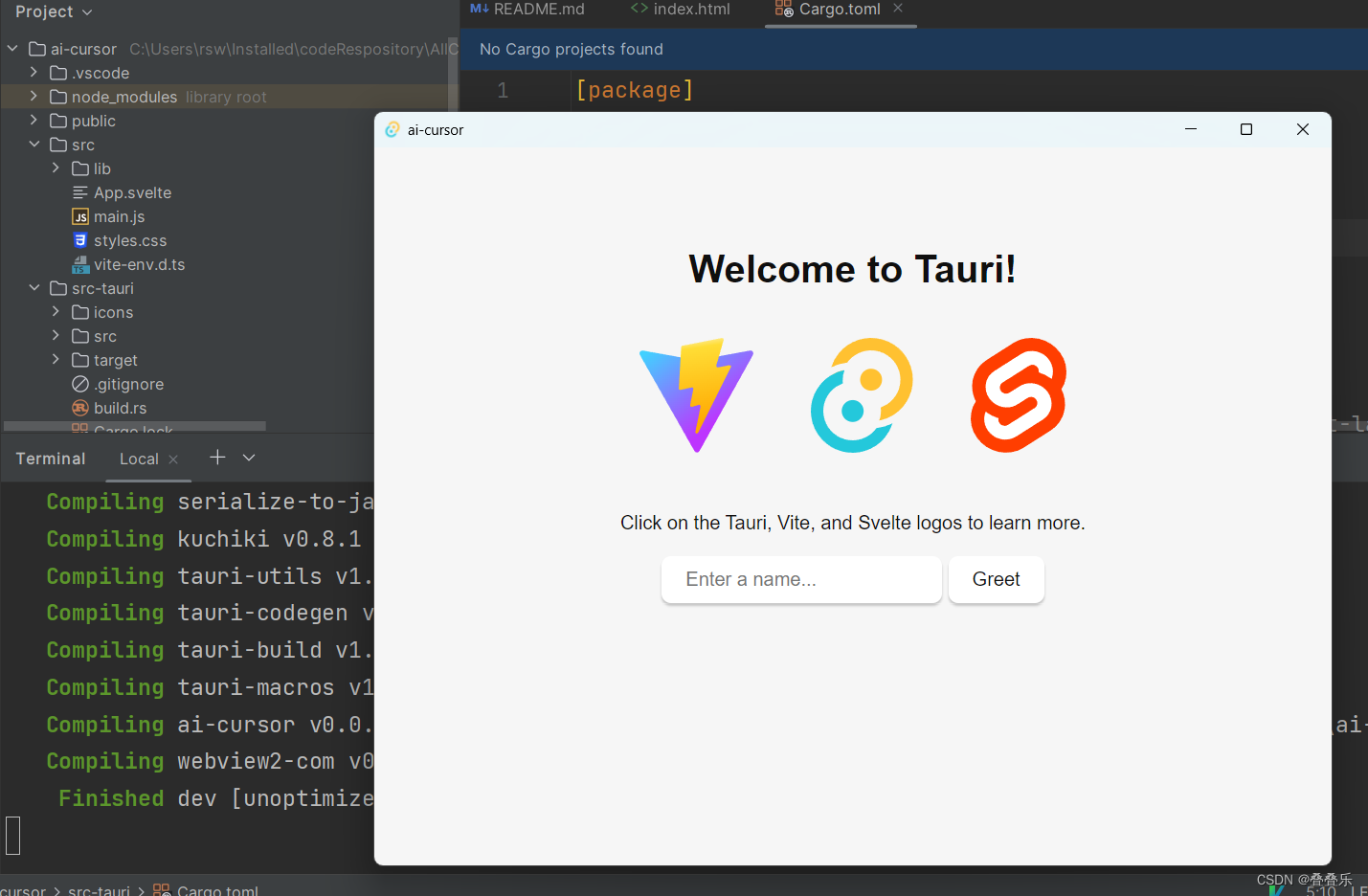 创建第一个Tauri项目 rust桌面应用程序_rust desktop-CSDN博客