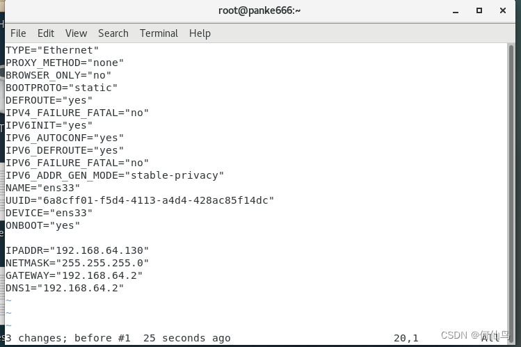 (Linux)虚拟机配置固定IP_linux 虚拟机图形化界面怎么设置本机ip-CSDN博客