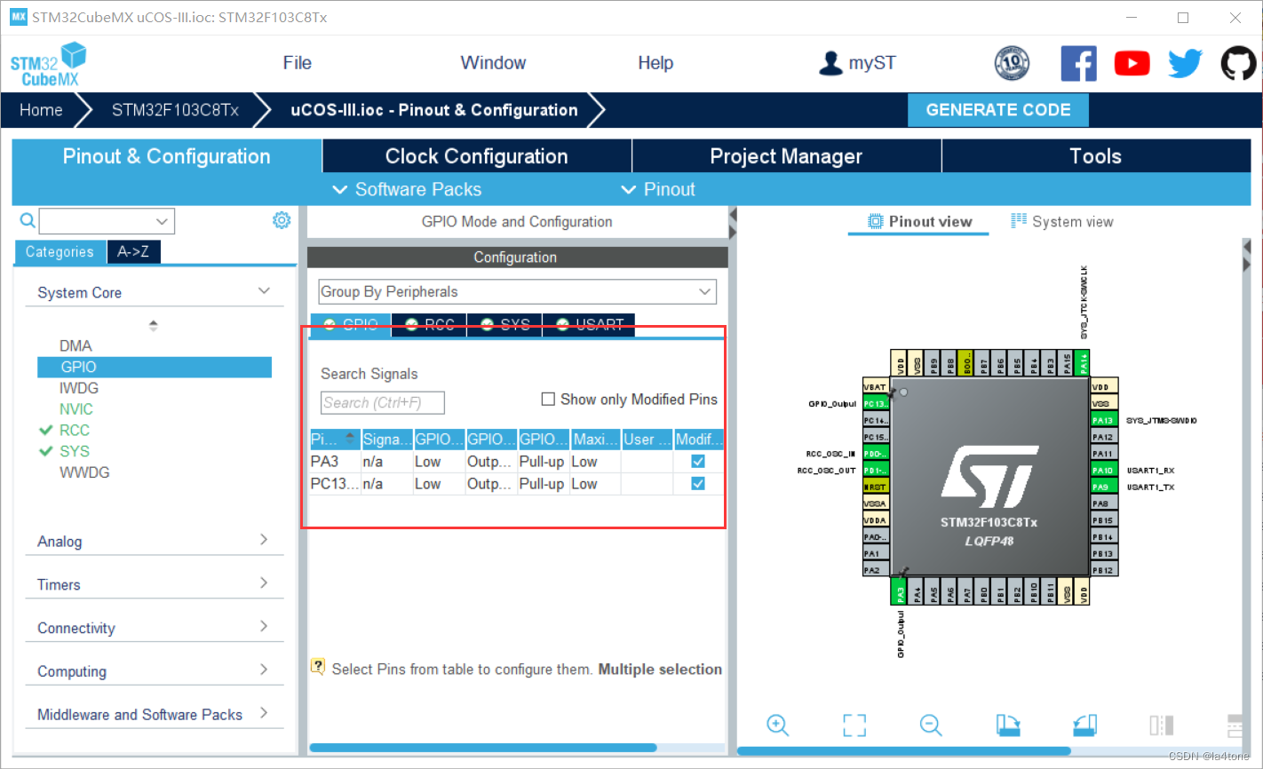 stm32f103C8T6移植uc/OS-III实时操作系统_stm32f103c8t6 ucos3-CSDN博客