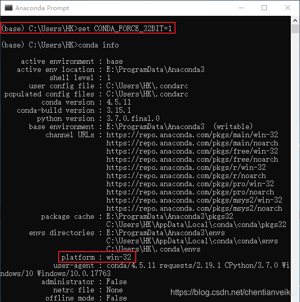 Anaconda中32位和64位开发的切换_conda 32bit 官方源-CSDN博客