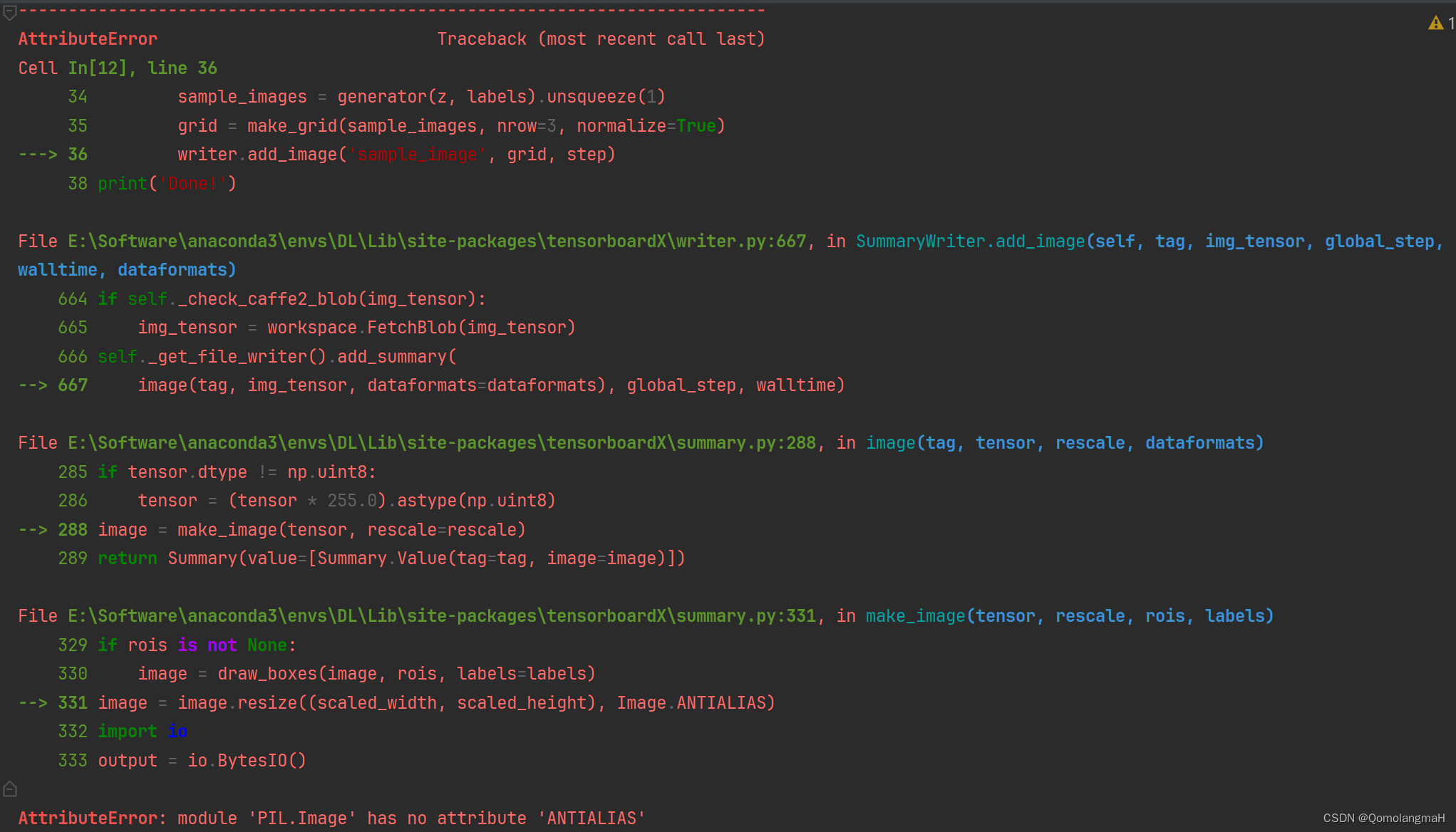 【深度学习实验】TensorBoard使用教程【SCALARS、IMAGES、TIME SERIES】_tensorboard scalars-CSDN博客