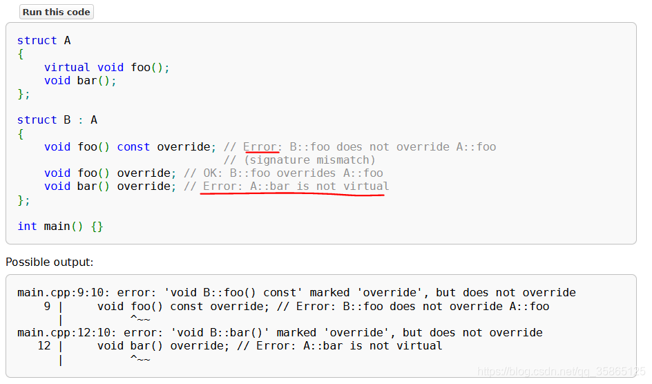 C++11之 final， override关键字_c++ 是否可以将类声明为final-CSDN博客
