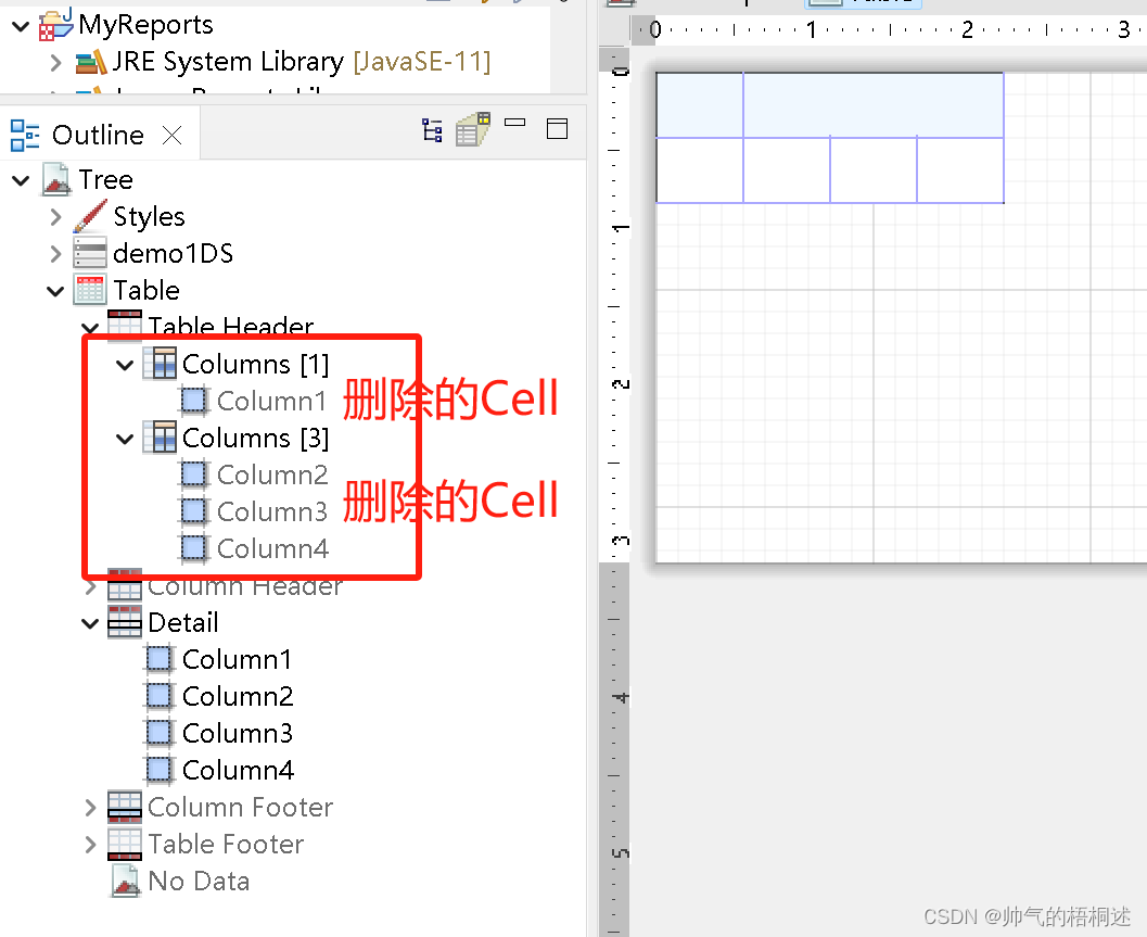 JasperReport-合并单元格_jasperreport合并单元格-CSDN博客