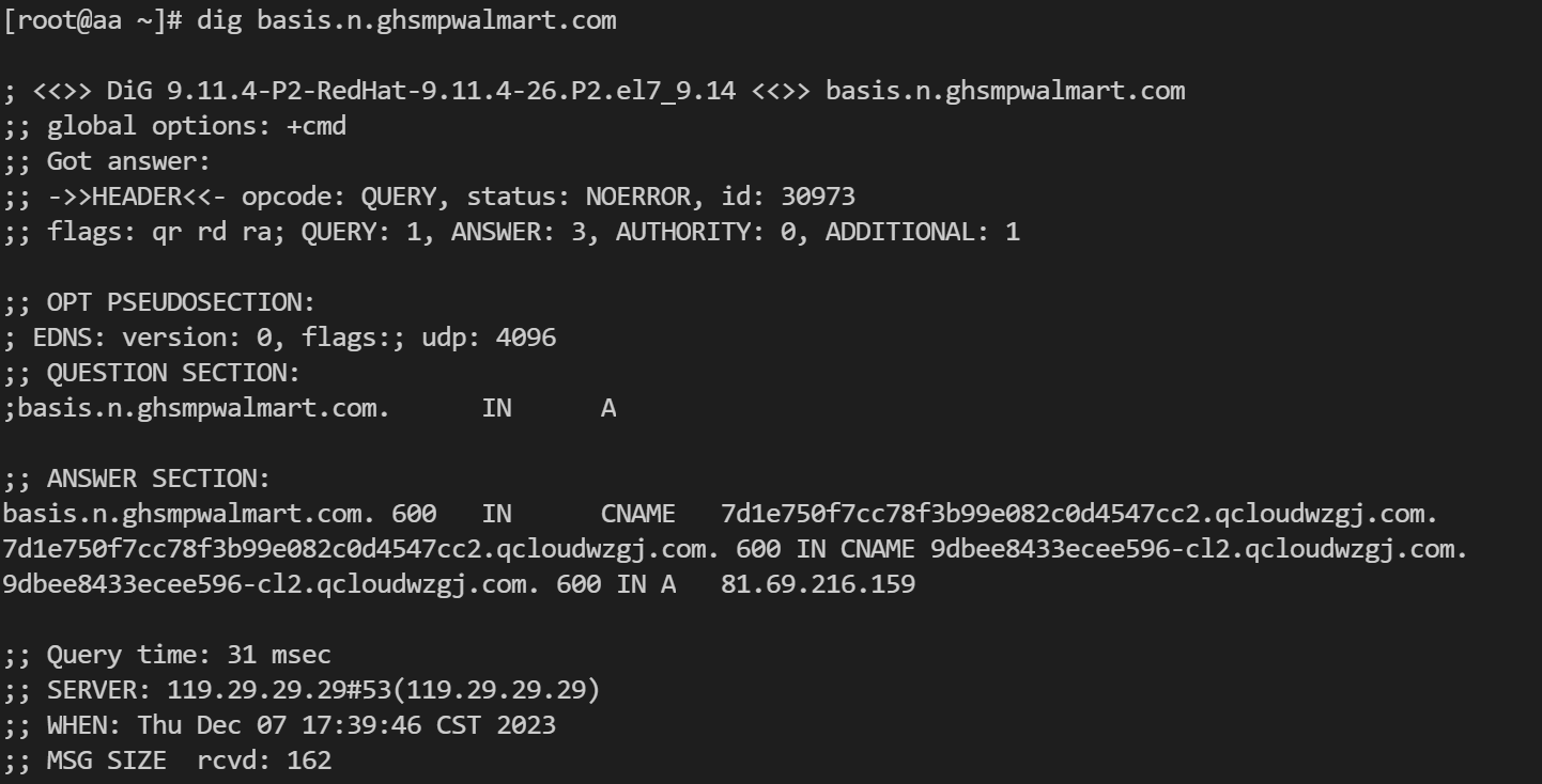 【dig命令查询方法】-CSDN博客
