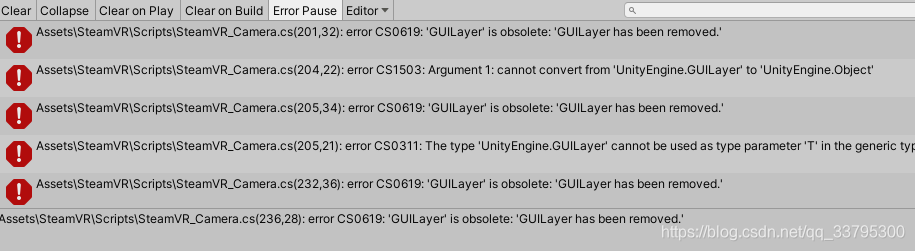 SteamVR开发遇到的报错问题及解决方法汇总_steamvr126错误-CSDN博客