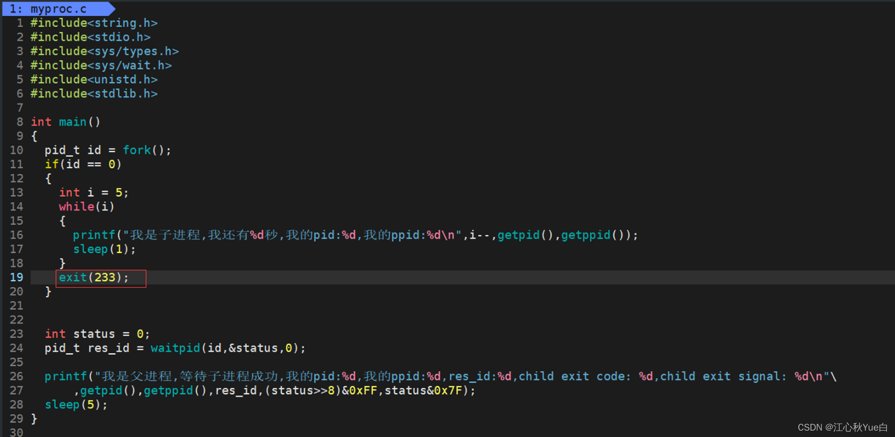 Linux进程（四）—— 进程控制_如何处理waitpid返回的值?-CSDN博客