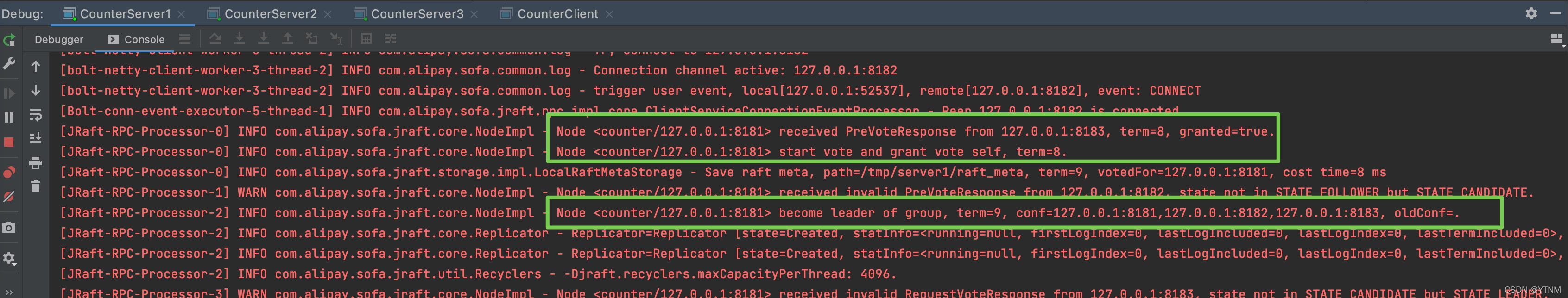 Raft算法_SOFAJRaft源码学习_（一、背景及选主演示）_jraft-rheakv-core-CSDN博客