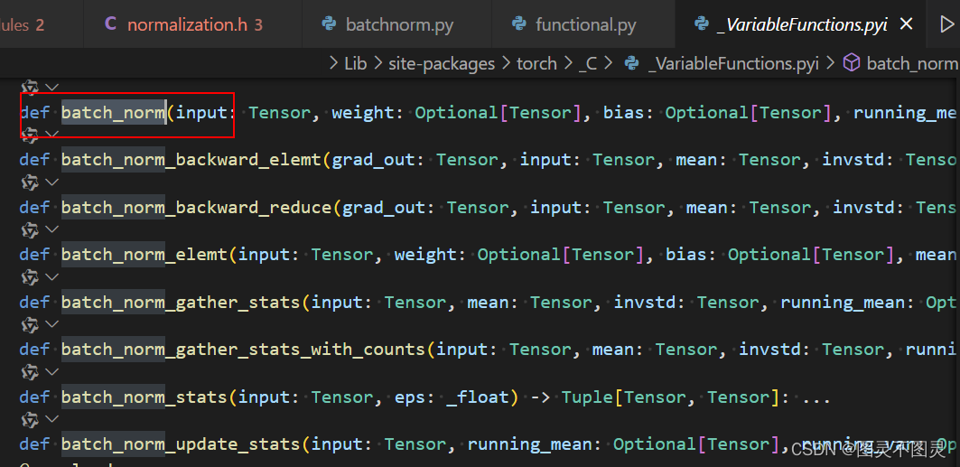 怎么查看pytorch中BatchNorm的C++源码_pytorch c++源码-CSDN博客
