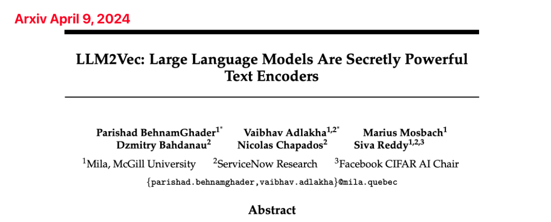 2024 || 将任何Decoder-only的大模型（LLM）转换为文本Embedding编码器-CSDN博客