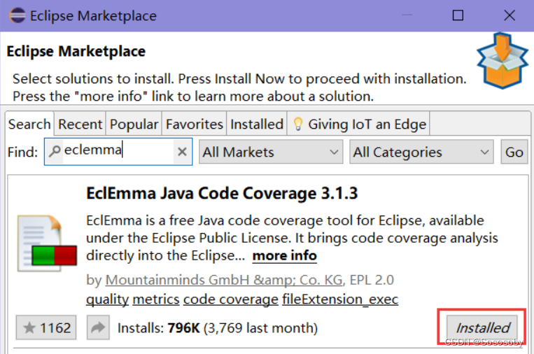 在eclipse中安装配置EclEmma插件_eclipse的coverage设置-CSDN博客