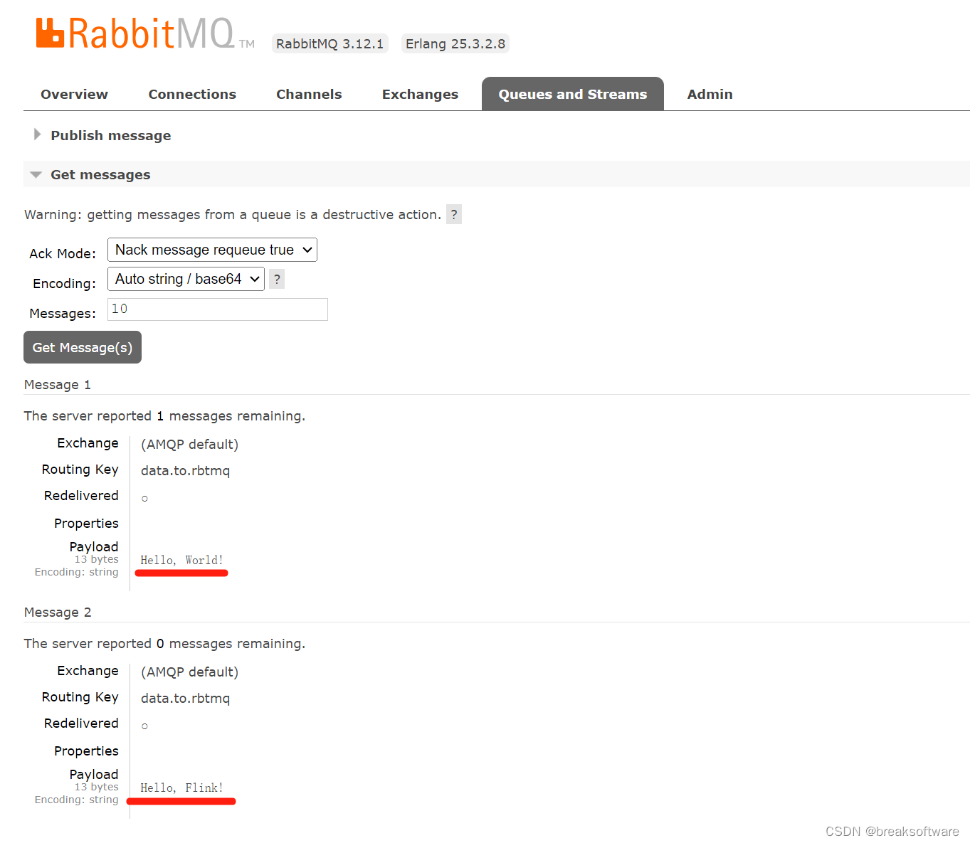 Java版flink使用指南——将消息写入到rabbitmq的队列中flinkcdc 写入rabbitmq Demo Csdn博客