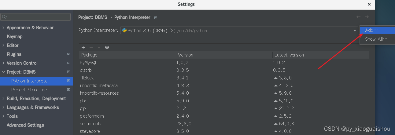 pycharm添加Python解释器_pycharm add python interpreter-CSDN博客