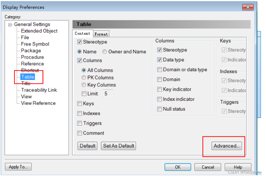 PowerDesigner中table视图显示code与name_powerdesigner显示表名-CSDN博客