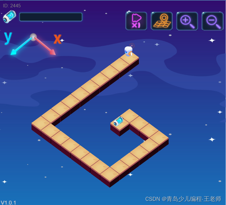 Icode国际青少年编程竞赛 Python 2级训练场 For循环练习2icode For循环练习2 Csdn博客