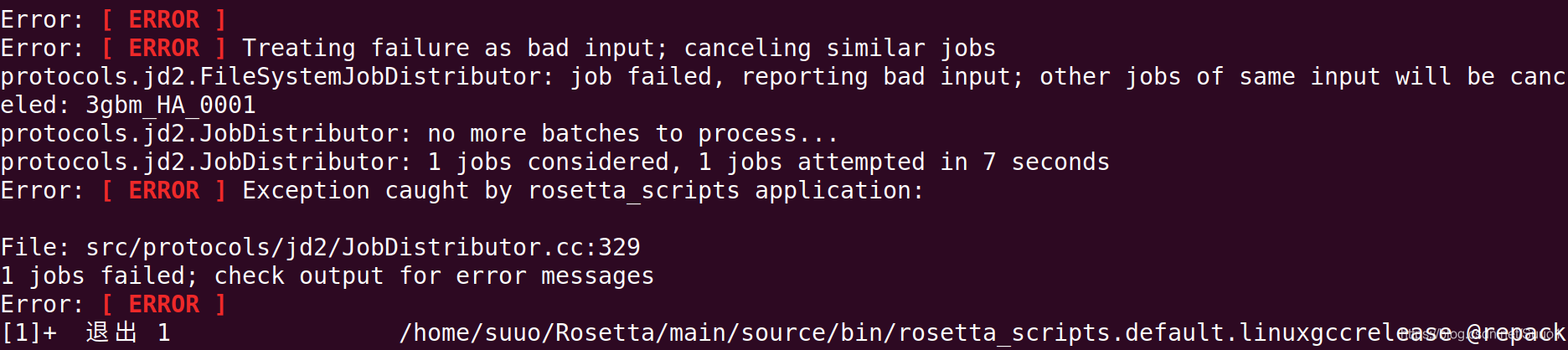 Rosetta error:bad input问题（解决）_error: remeshing failed. (badinput)-CSDN博客