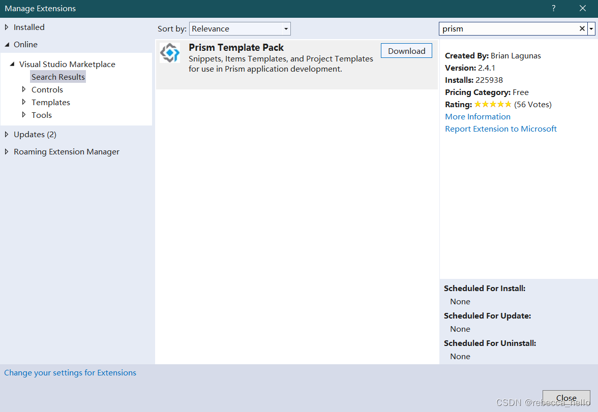 Visual Studio 2022创建Prism框架的WPF工程_vs2022 prism-CSDN博客