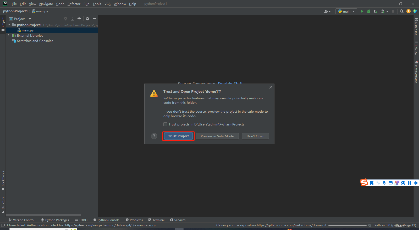 python拉取gitlab项目以及拉取报错处理_python gitlab-CSDN博客