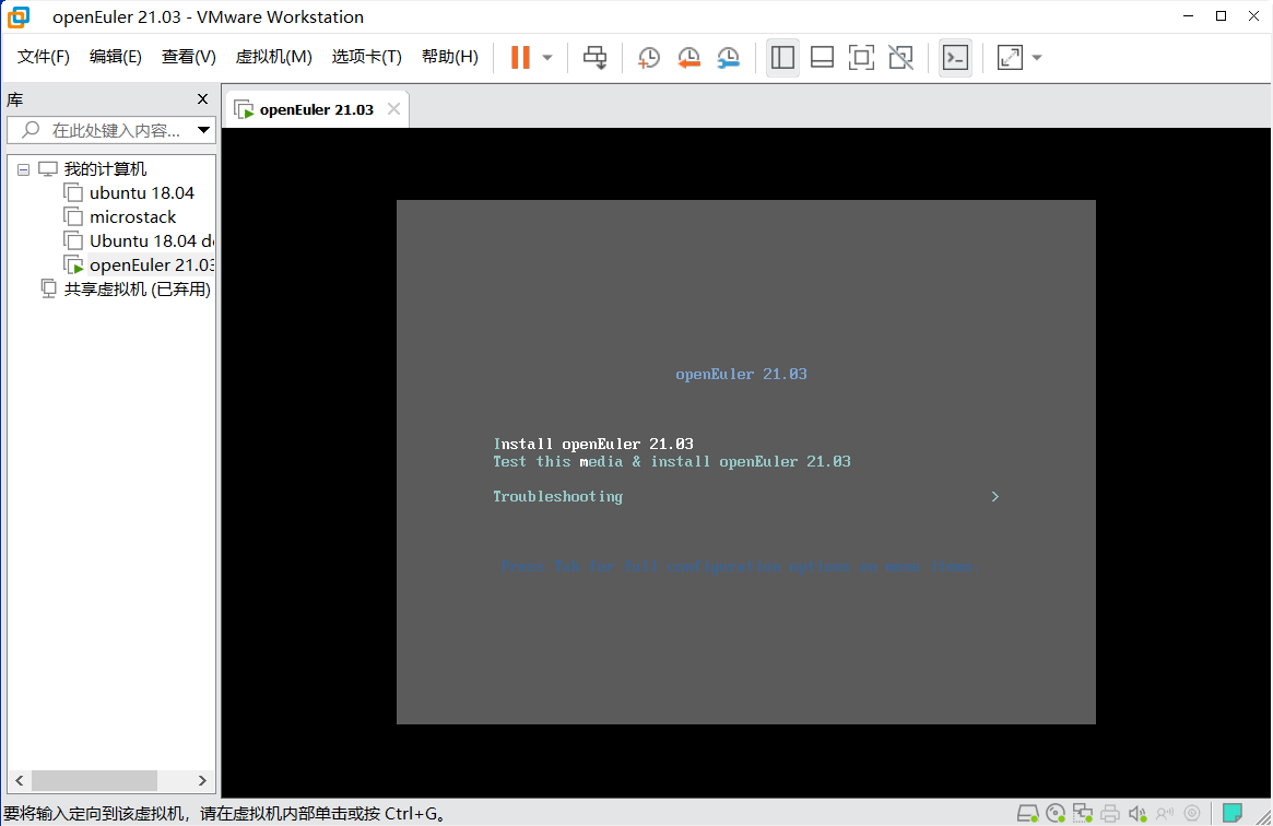 vmware安装openEuler+基本环境部署_vmware15部署openeuler-CSDN博客
