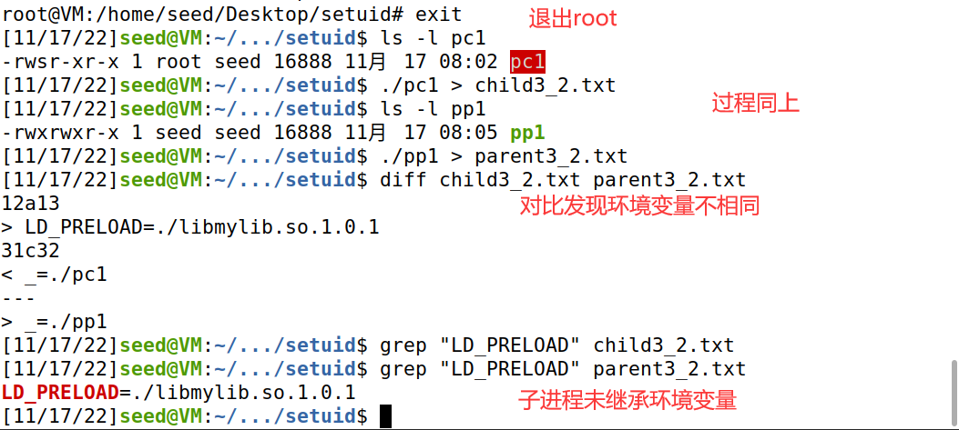 [seed-labs] 环境变量与 Set-UID 实验_环境变量和set-uid实验-CSDN博客