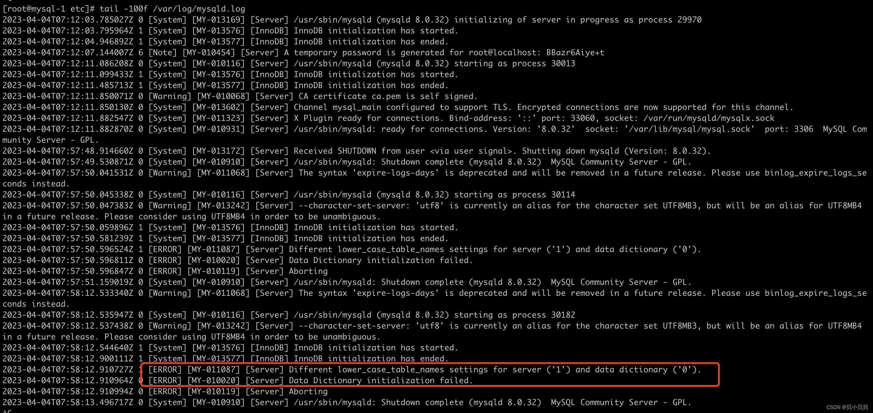 DataEase 使用外接数据库版本为8.0.27，解决修改 lower_case_table_names=1 不生效问题，实测有效-CSDN博客