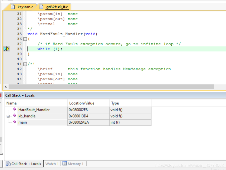使用keil分析HardFault的一次实战_keil调试教程callstackwindow-CSDN博客