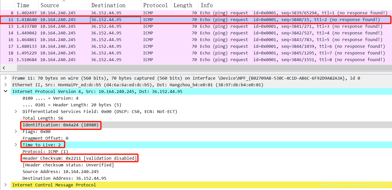 Wireshark Labs(6): IP v7.0_find the first icmp echo request message that was -CSDN博客