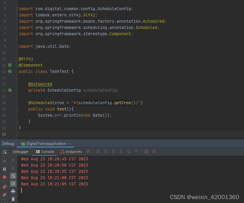 配置定时任务 @Scheduled 从配置文件读取 cron 变量值_scheduled(cron 读取配置文件的内容-CSDN博客