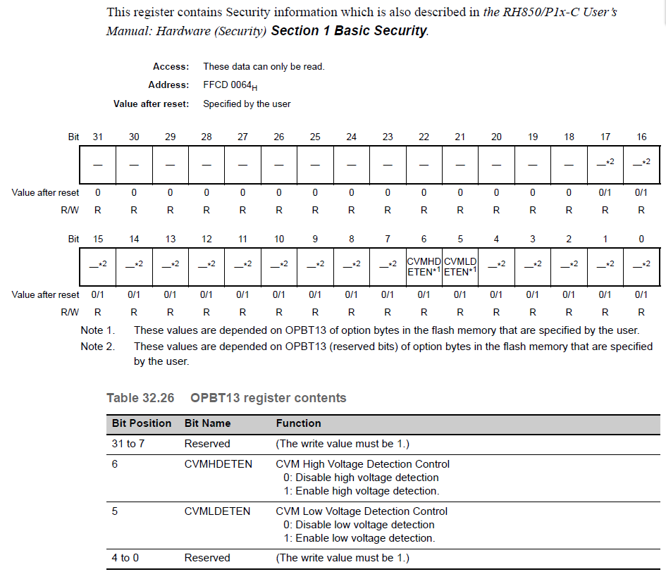 RH850P1X芯片学习笔记-Flash Memory_rh850 option byte-CSDN博客