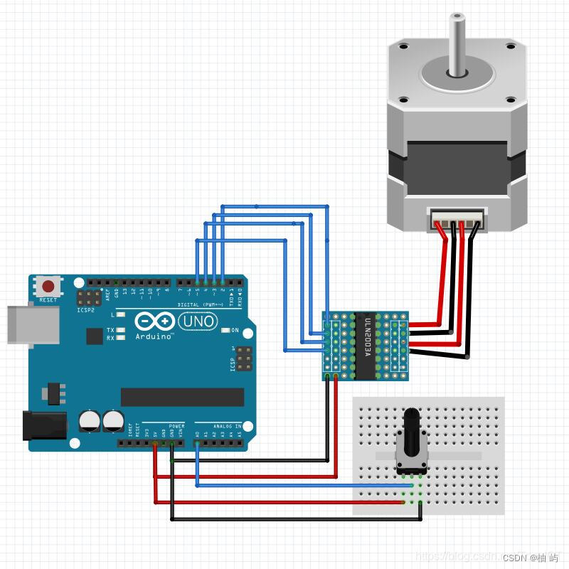Arduino基础入门篇（十七）步进电机驱动库的使用_arduino stepper库-CSDN博客