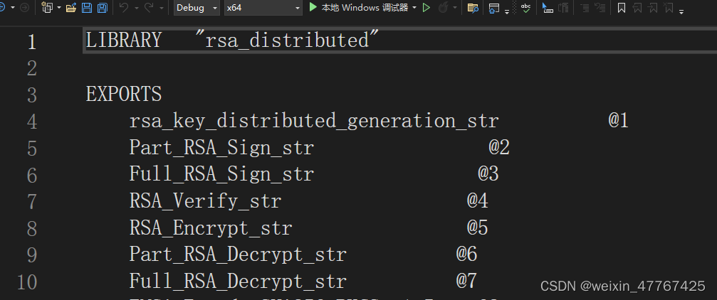Visual Studio2022 通过.def设置动态库可导出_vs .def-CSDN博客