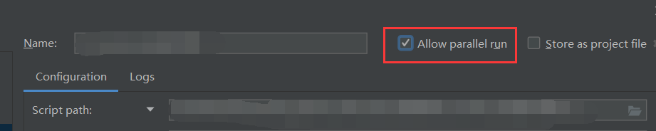 PyCharm：*** is not allowed to run in parallel.-CSDN博客