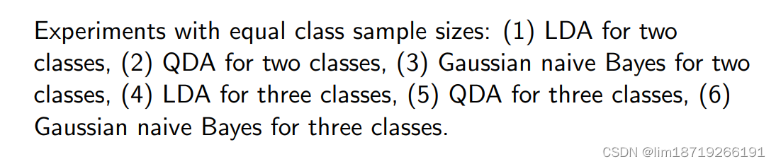 二、1.1 LDA&QDA 线性判别分析和二次判别分析（w14）_lda和qda-CSDN博客