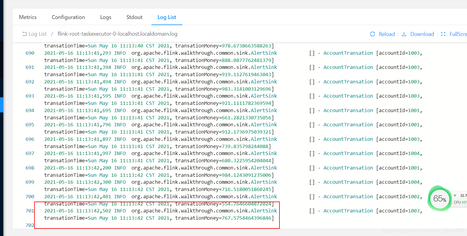 Apache Flink：简单的Java工作Demo(基于官方demo)_flink java demo-CSDN博客